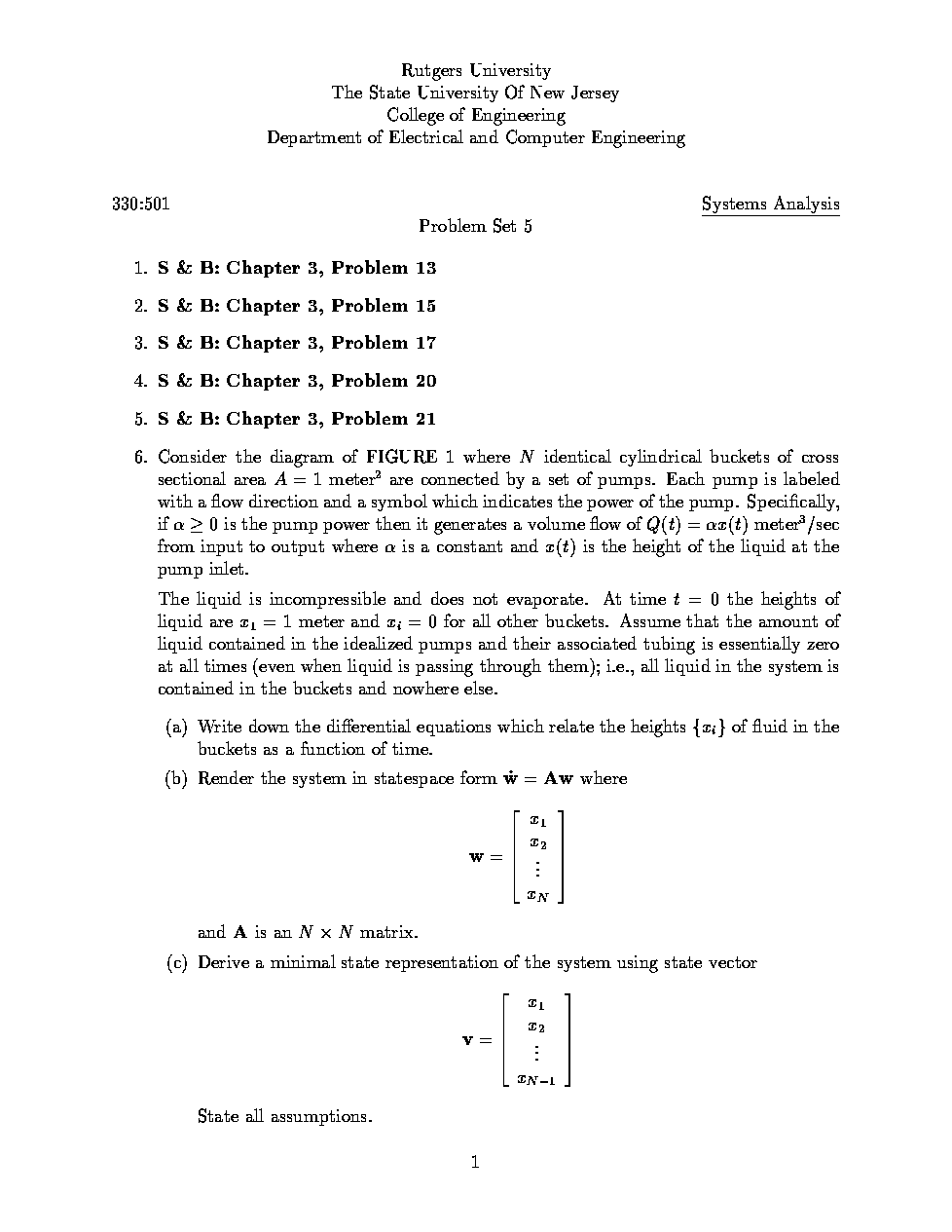 Systems Analysis Homepage (330:501)